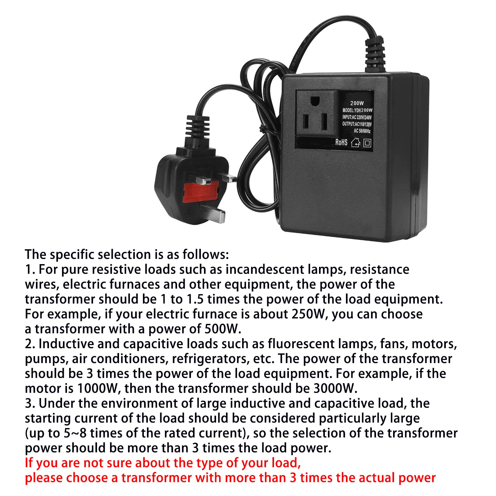 200w 240v To 120v Step Down Transformer Usa To Australian Key Power