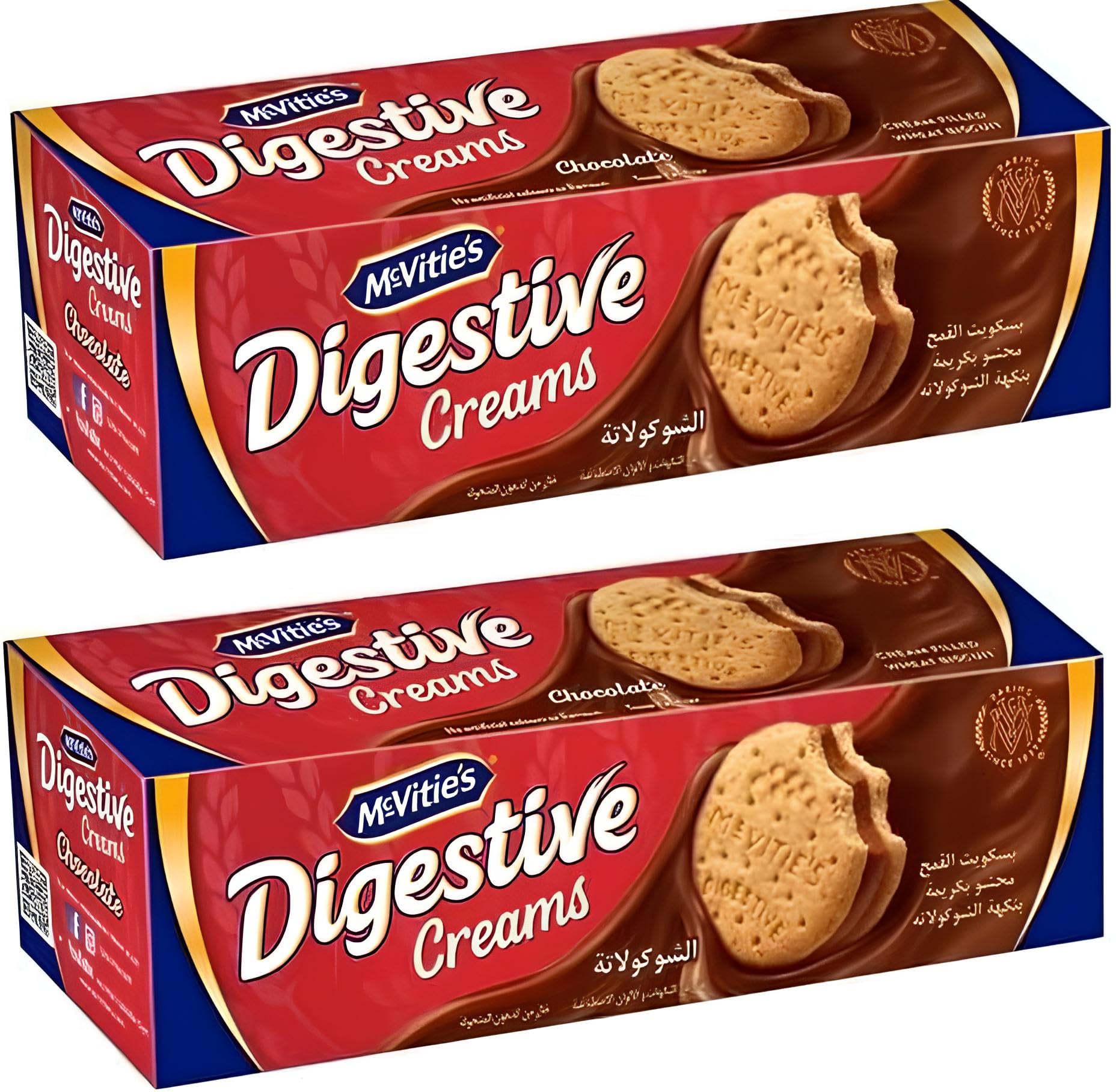 Mcvities Digestive Chocolate Cream Biscuits Cookies Deliciousy Filling ...
