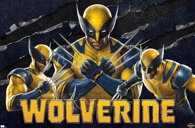 Amazon.com: Marvel Deadpool & Wolverine - Wolverine Wall Poster, 34L" x ...