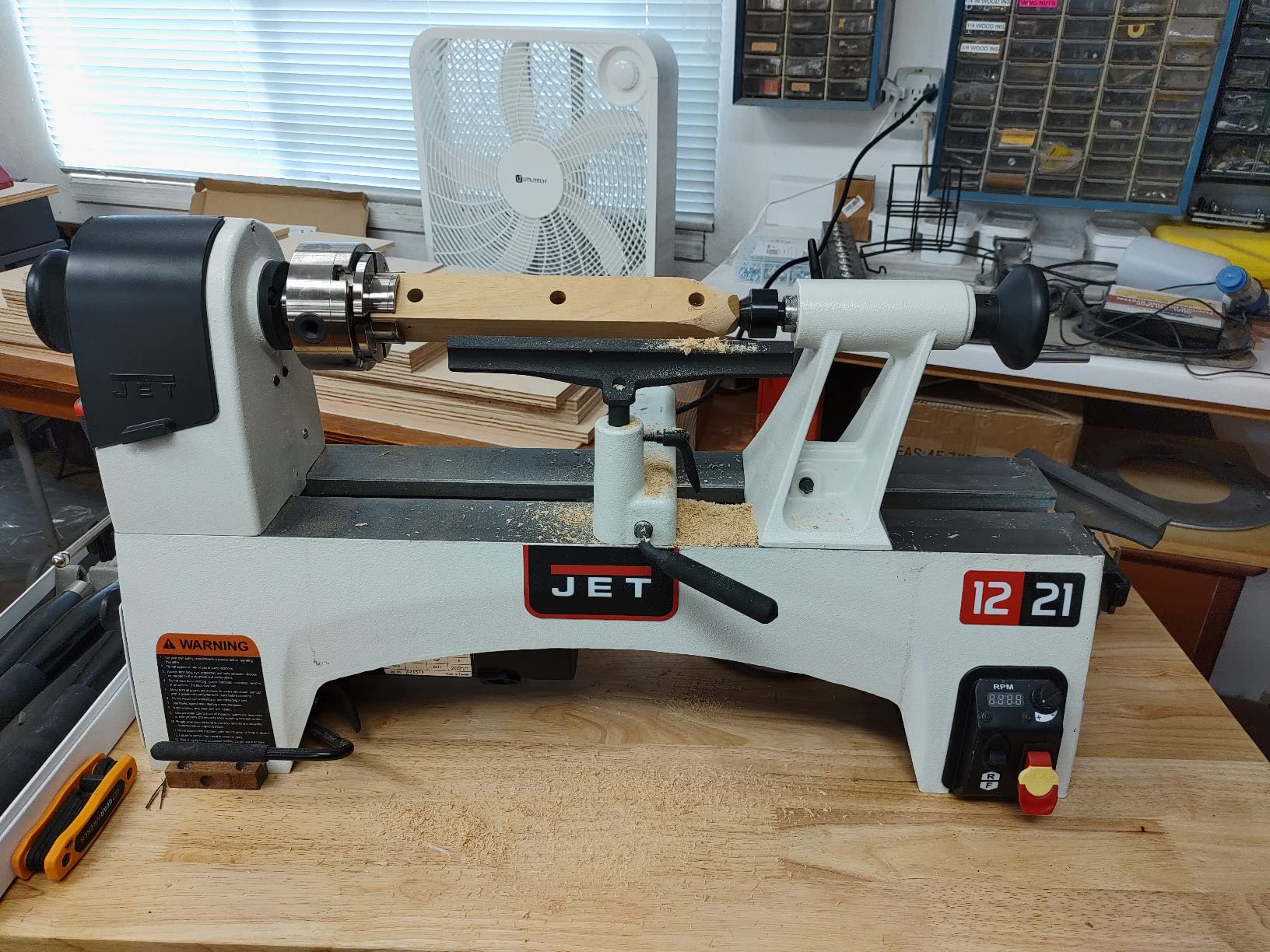 4 Jaw Wood Chuck DEEFIINE 6 Inch Wood Lathe Chuck Set - 4 Jaw Self ...