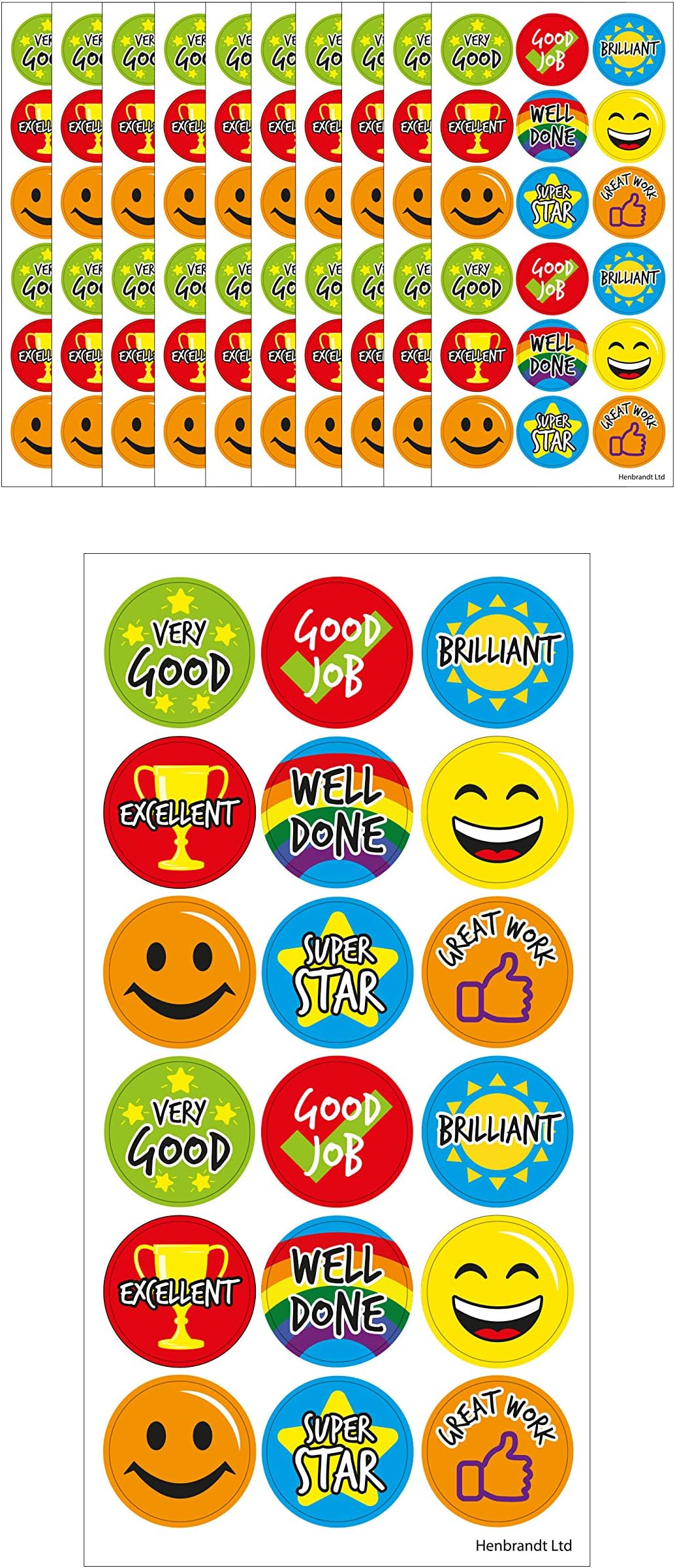 SuperStickers Sparkling Praise Stickers - pack of 54 space themed ...