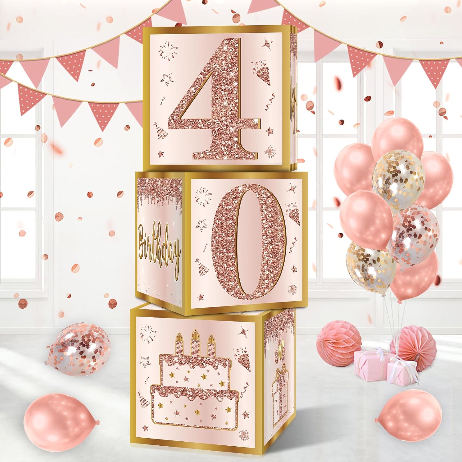 Amazon Guiruiy 3Pcs 40th Birthday Decorations Boxes For Women amazon-guiruiy-3pcs-40th-birthday-decorations-boxes-for-women