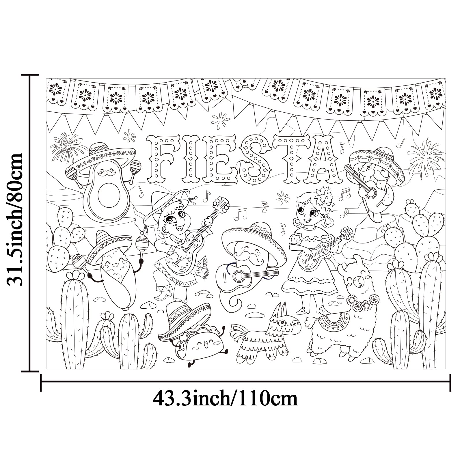 Fiesta Coloring Page