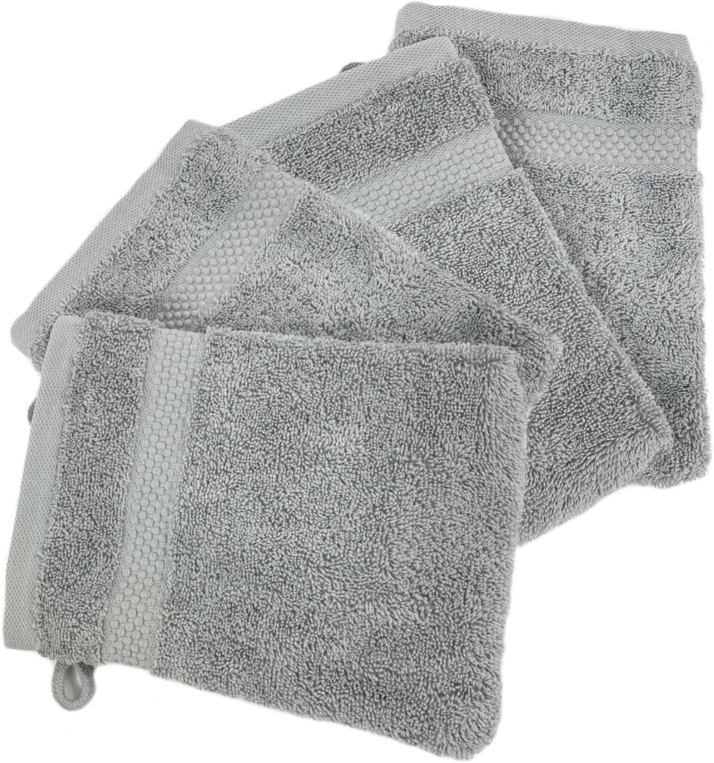Adore Home 6 x Premium Quality 100% Cotton Wash Mitts Absorbent Flannel ...