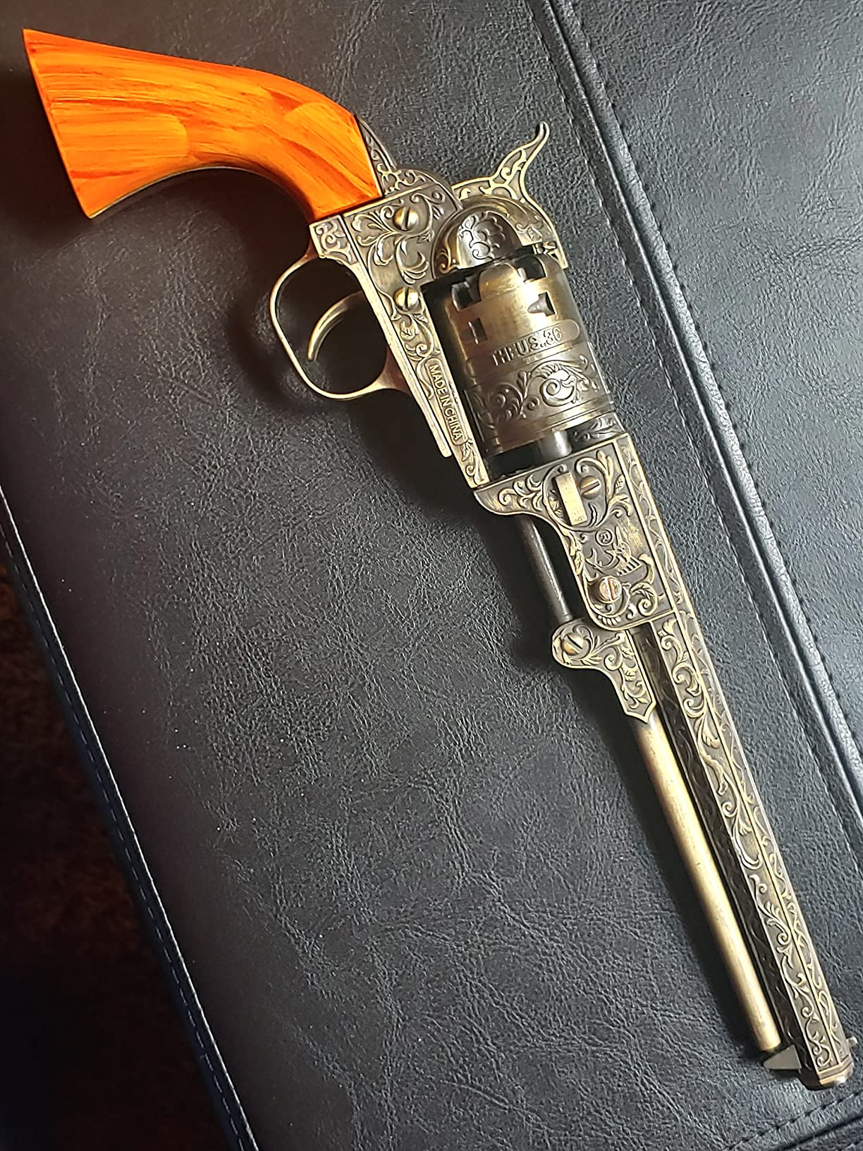 $7/mo - Finance US Decorative Western Style Navy Revolver Display | Buy ...