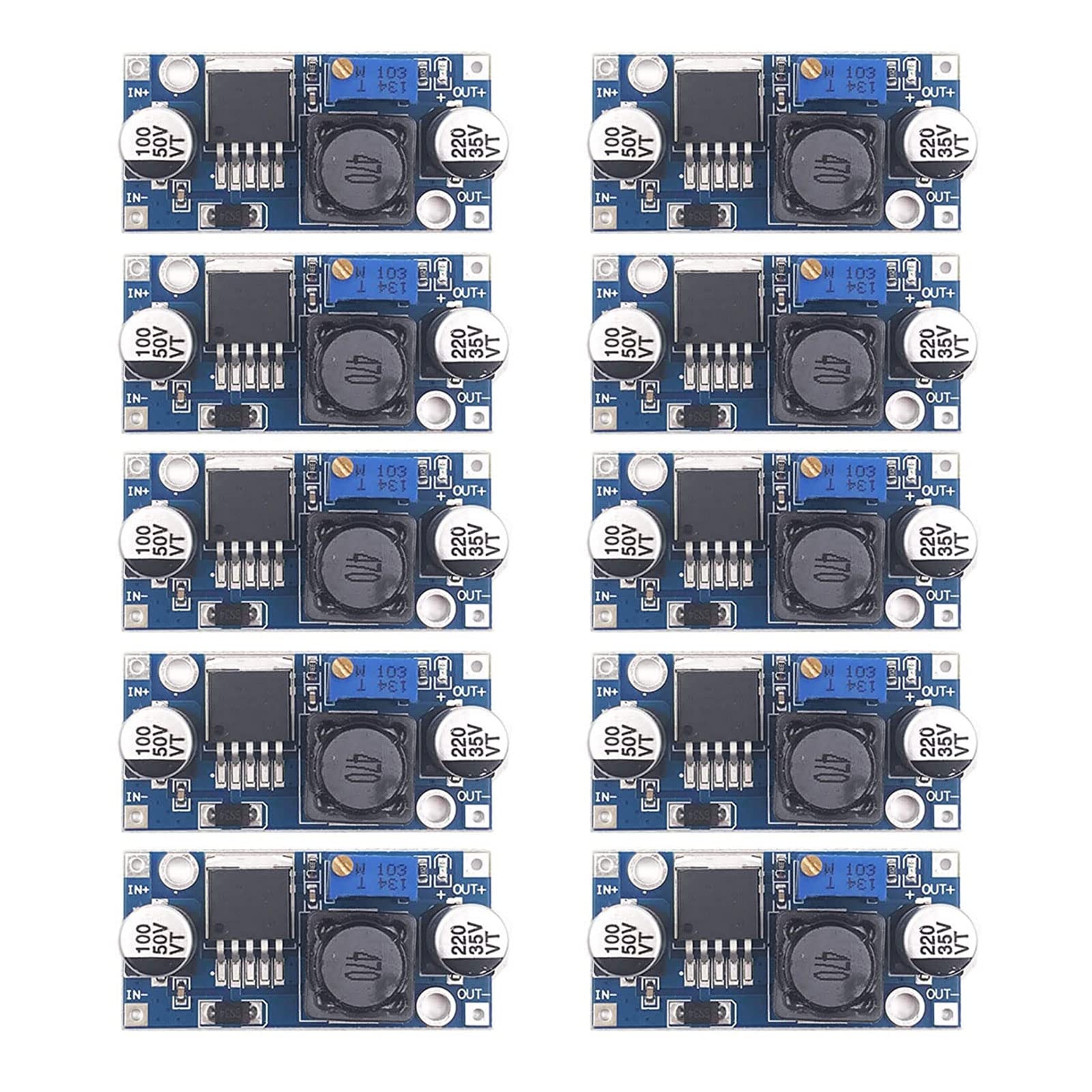 Snapklik.com : LM2596 DC-DC Buck Converter, 10 PCS LM2596 Adjustable ...