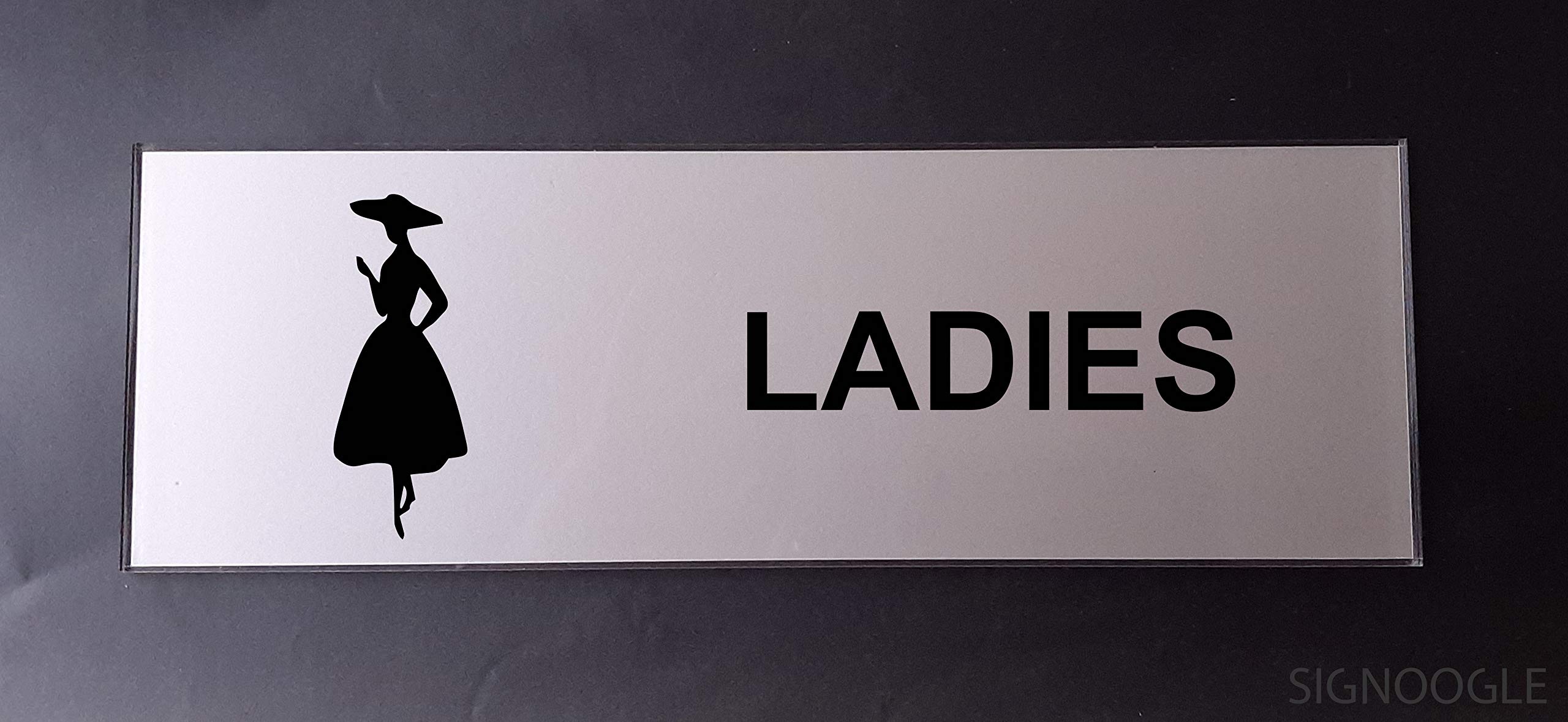 Buy SIGNOOGLE Ladies Restroom Toilet Washroom Trail Room Dressing ...