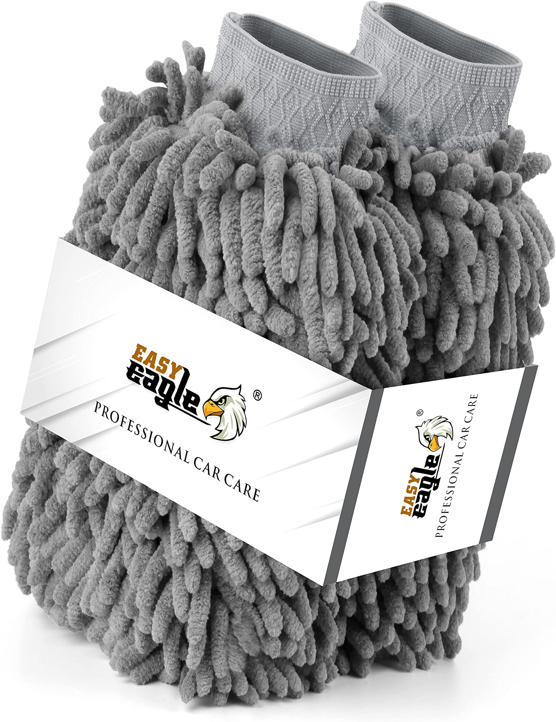 EASY EAGLE Handschuhe aus Chenille Mikrofaser, Waschhandschuhe Auto ...