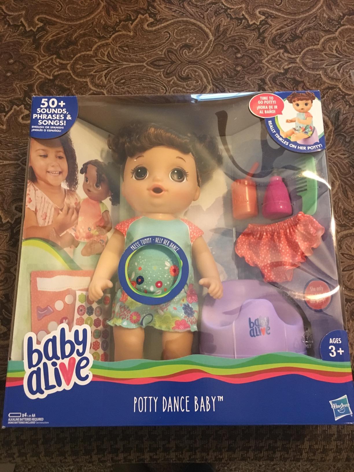 Amazon.com: Baby Alive E0610 Potty Dance Baby: Talking Baby Doll with ...