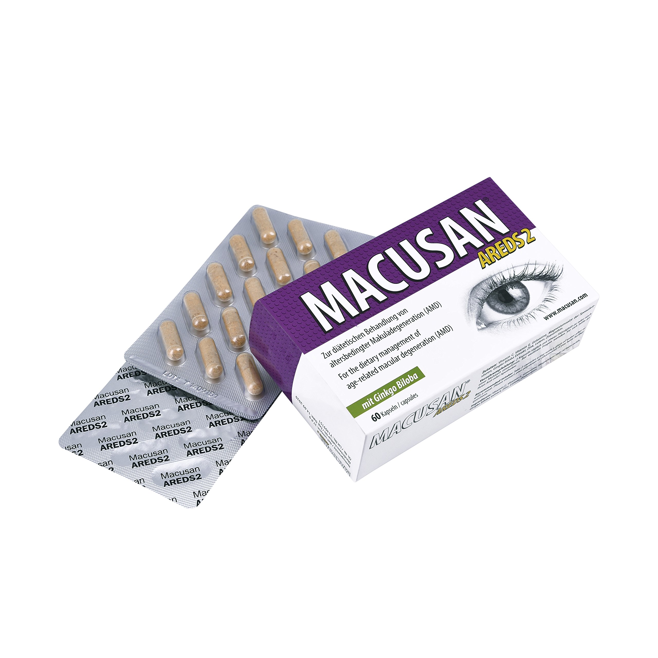 Macusan AREDS2 Tablets for Age-Related Macular Health | Increase ...