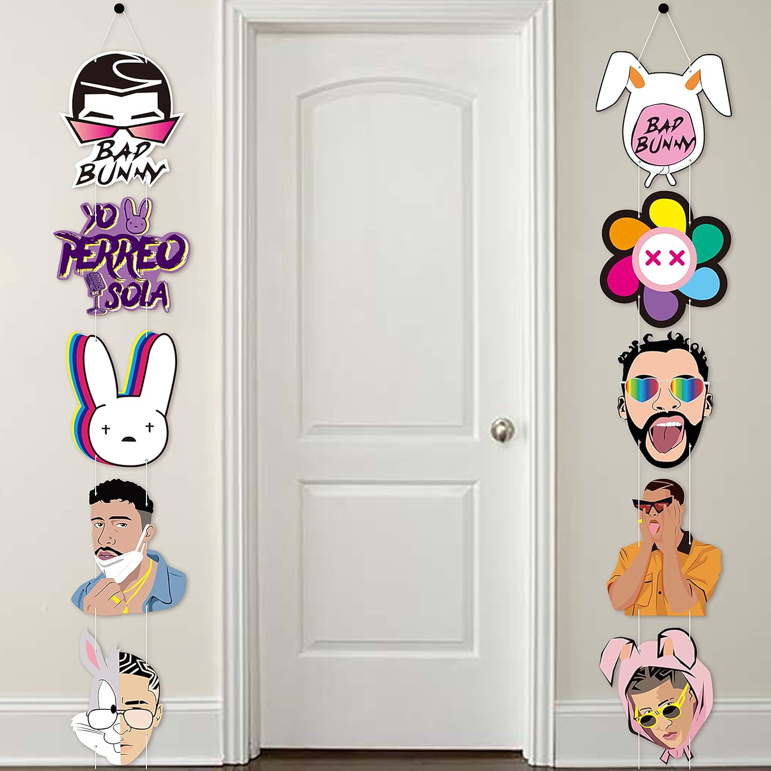 Bunny Rapper Party Banner Favor Kids Birthday Decoration Theme Porch ...