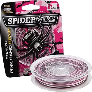 Spiderwire scs50pc-300 Stealth trenza Línea de pesca, color rosa ...