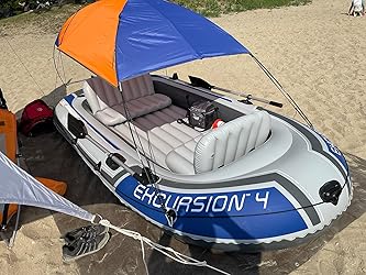 INTEX 68324EP Excursion 4 Inflatable Boat Set: Includes Deluxe 54in ...