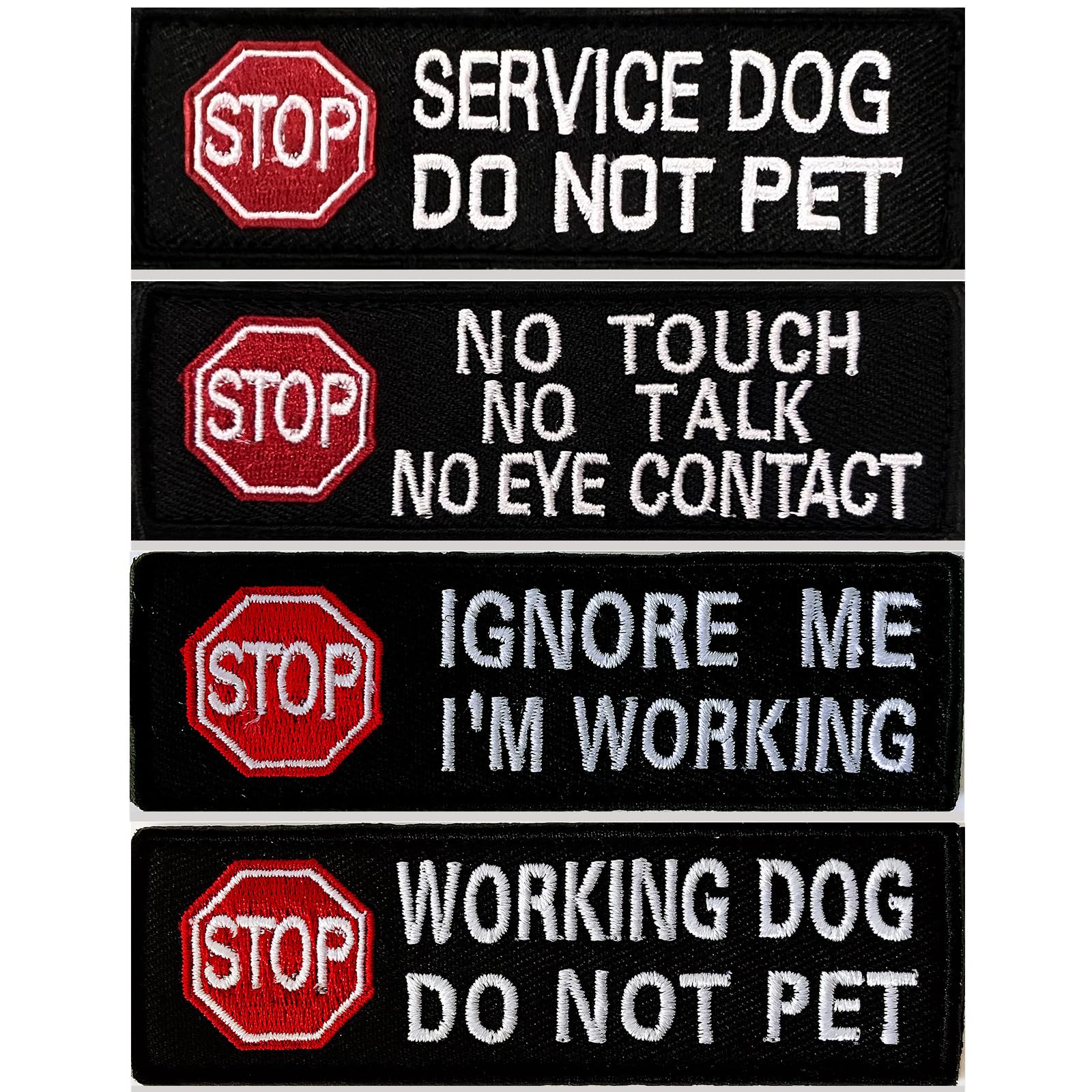 Amazon.com: 4 Pcs Service Dog Patches for Service Dog Vest Patch ...