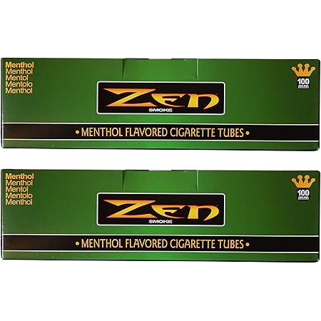Amazon.com: Zen Menthol King Size Cigarette Tubes – 2 pack, 400 Tubes ...