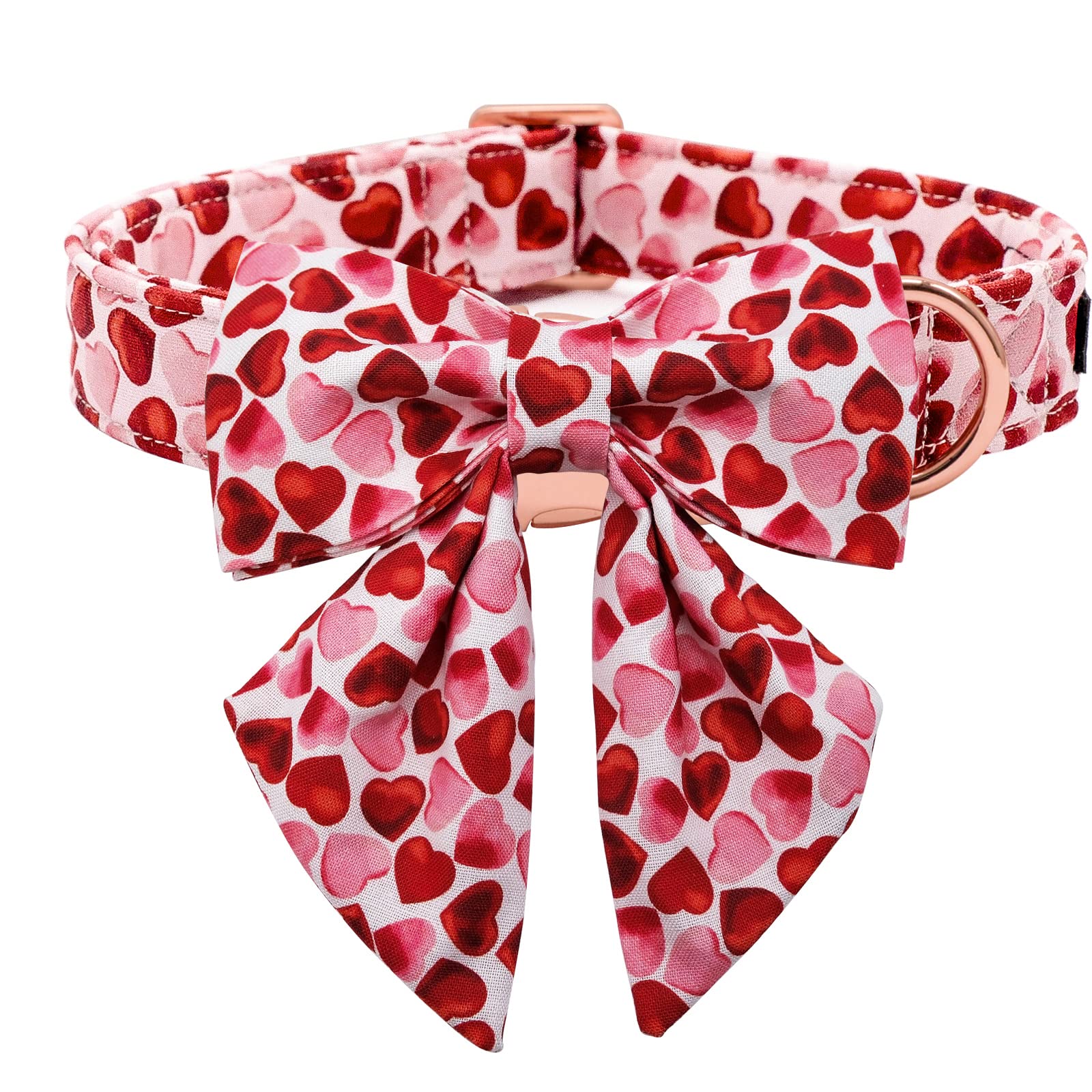 Amazon.com : Maca Bates Valentine Day Love You Sweet Heart Dog Collar ...