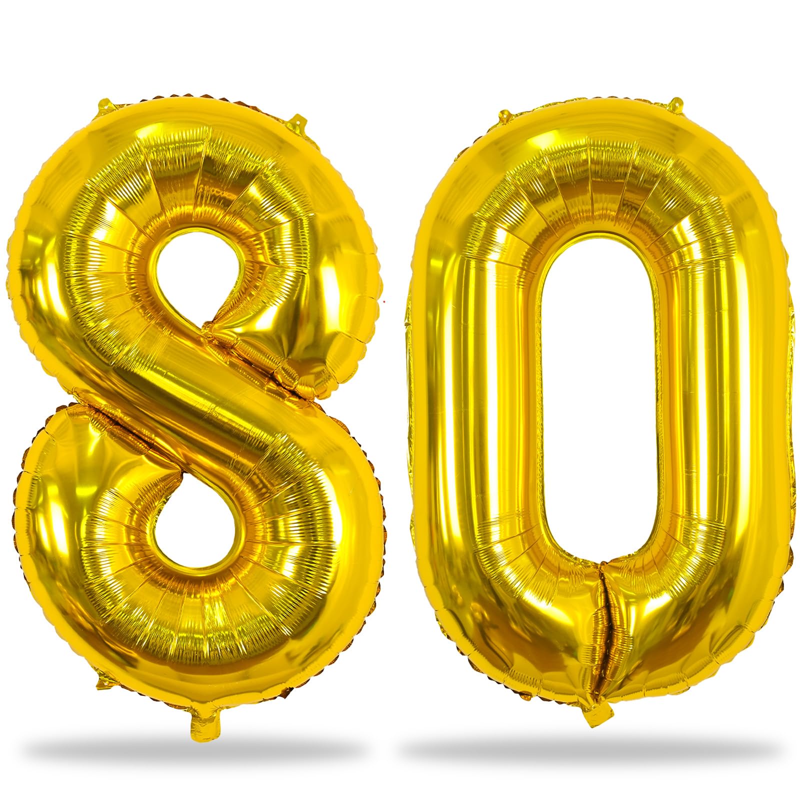 Amazon.com: 80th Birthday Balloons Gold for Women, 40 Inch Giant Gold ...