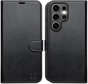 Amazon.com: OCASE Compatible with Galaxy S25 Ultra Wallet Case, PU Leather Flip Folio Case with ...