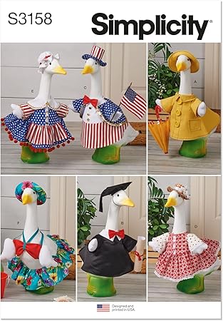 Amazon.com: Simplicity SS3158OS Summer Clothes for Porch and Lawn Geese ...