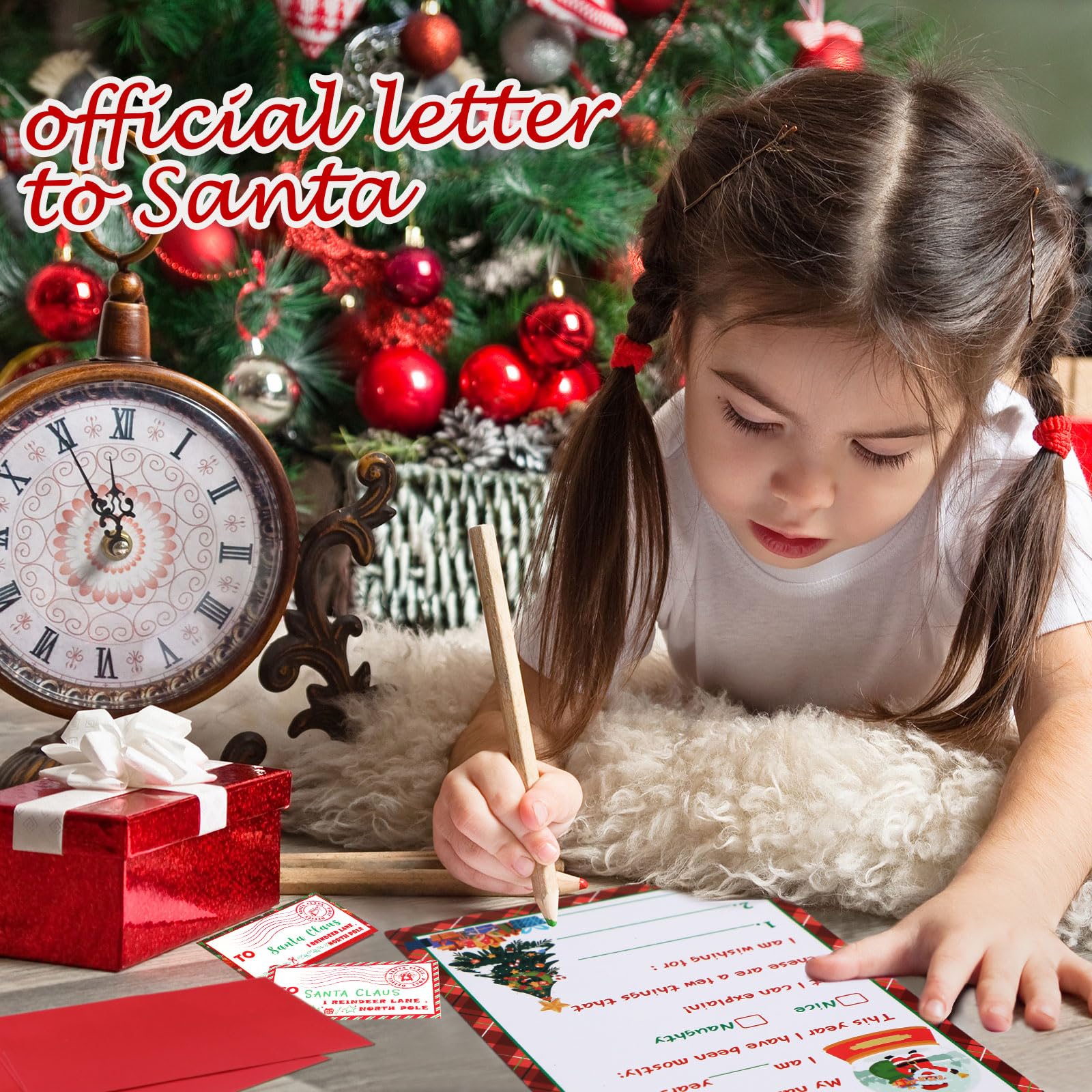 Snapklik.com : Cholemy 192 Pcs Official Letter To Santa Kit Including ...