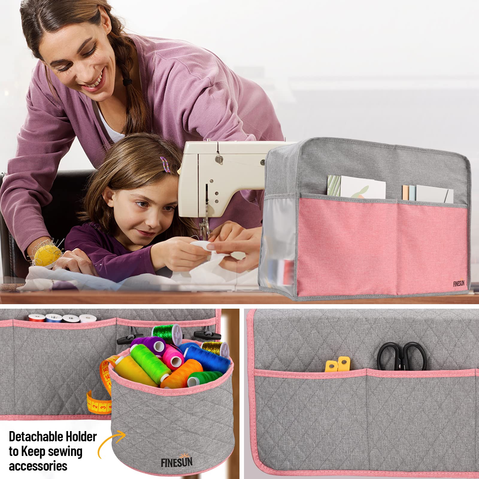 Snapklik.com : FINESUN Sewing Machine Bag, Foldable Deluxe Sewing ...