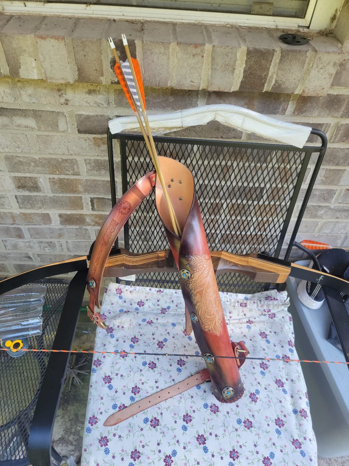 $17/mo - Finance KAINOKAI Pure Cowhide Arrow Quiver,Retro Hunting ...