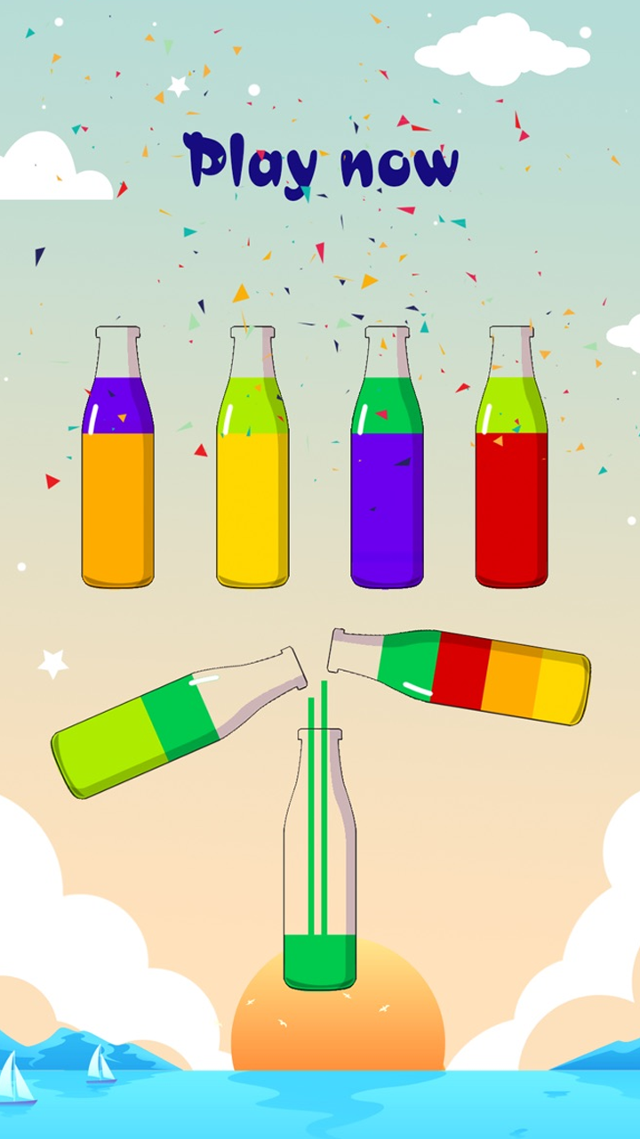Water Sorting Puzzle Games - Color Sort Puzzle Game Fill The Glass Free ...