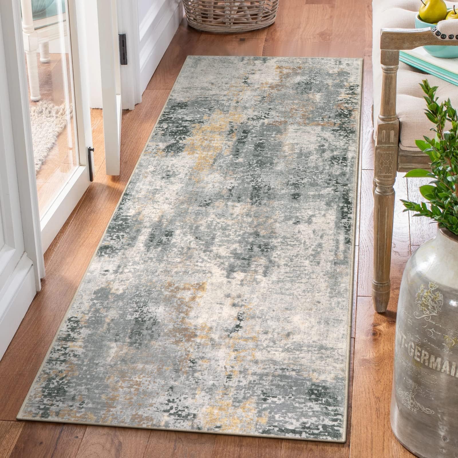 Amazon.com: Hyliter Modern Abstract Washable Rug Runner 2x6 Hallway Rug ...