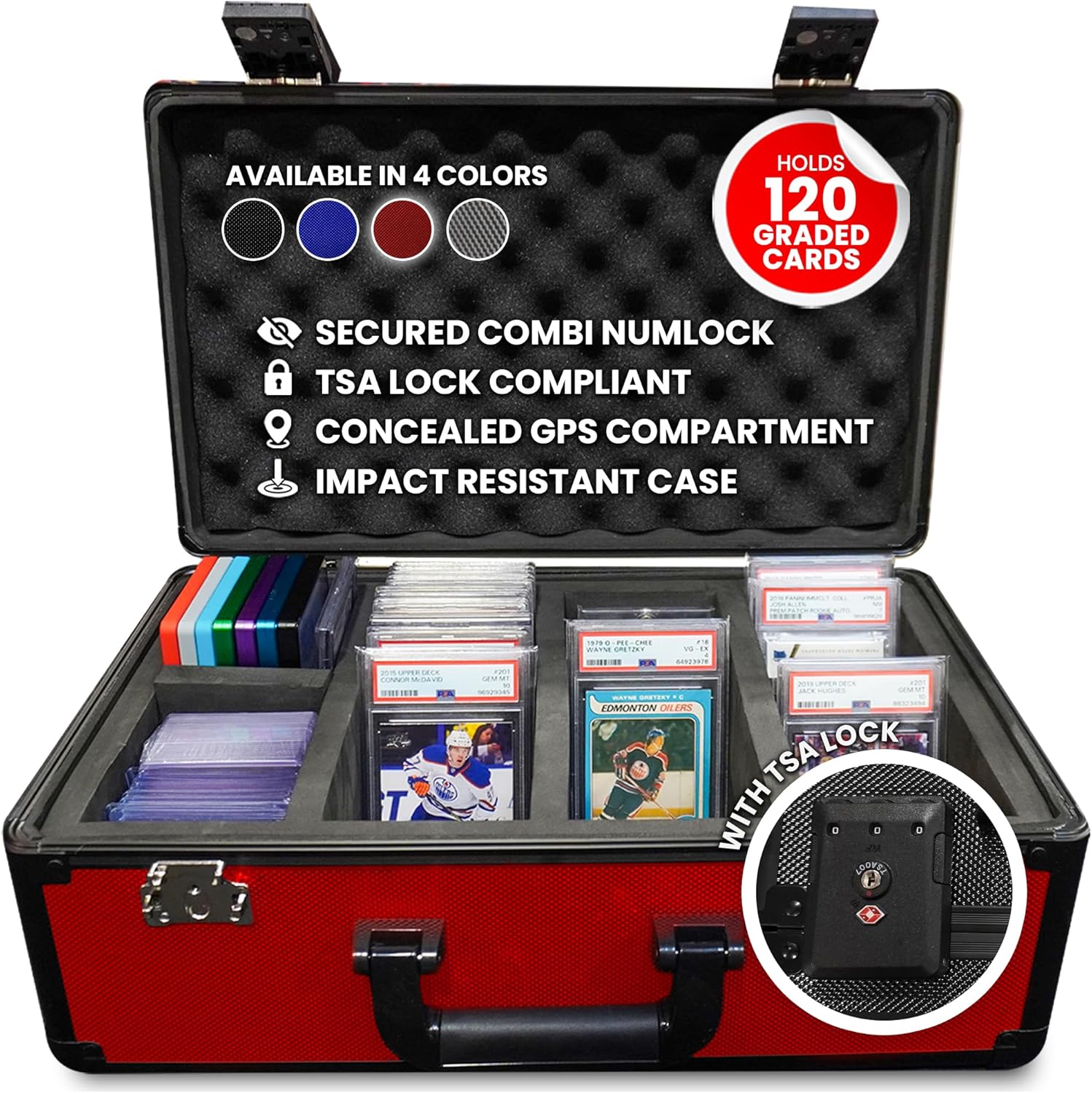 Premium Graded Card Storage Box - Impact Resistant Graded Card Case ...