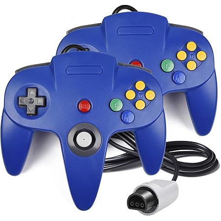 Amazon.com: 2 Pack N64 Controller, iNNEXT Classic Wired N64 64-bit Game ...