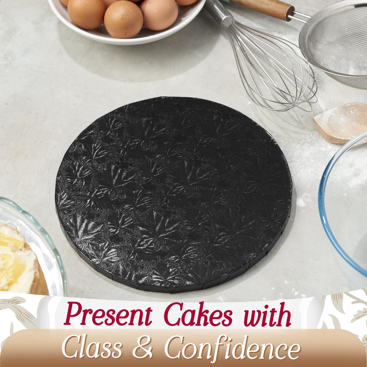 Snapklik.com : Cake Boards - Sturdy 1/2 Thick Drums - 14 Inch ...