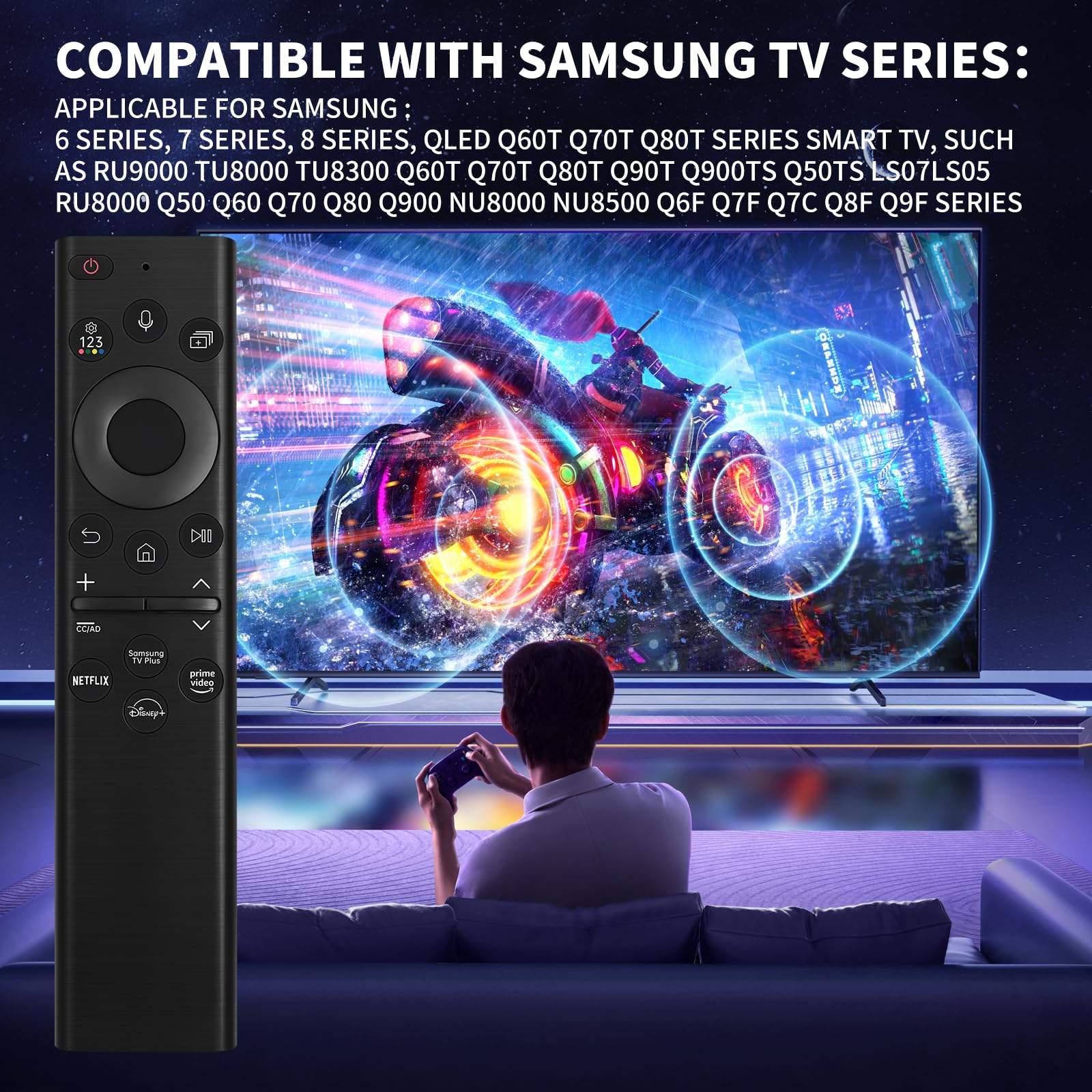 Snapklik.com : BN59-01385A Solar Voice Remote Control For Samsung Smart ...
