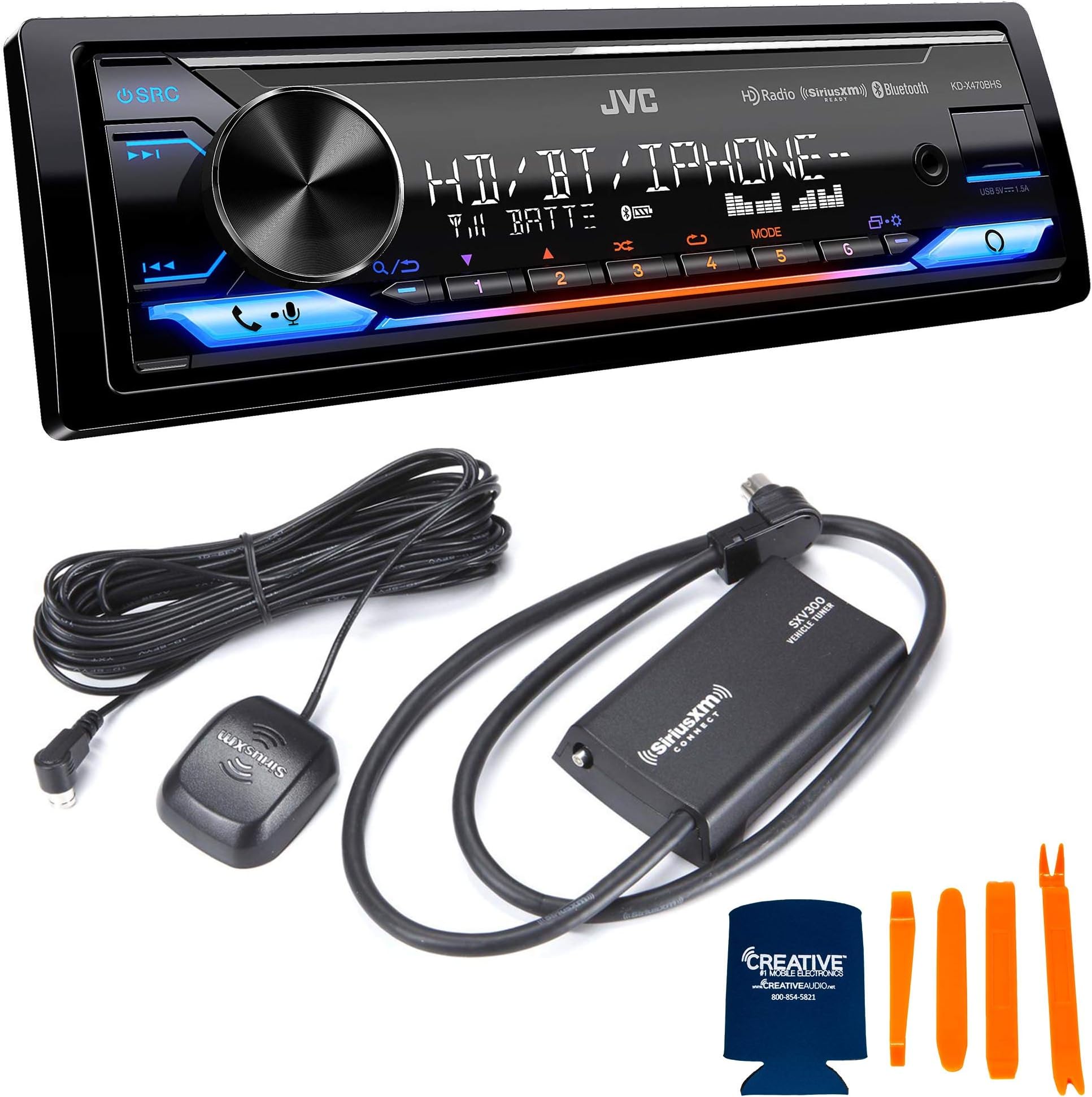 Amazon.com: JVC KD-X38MBS Marine Digital Receiver W/BT, USB, XM Ready ...