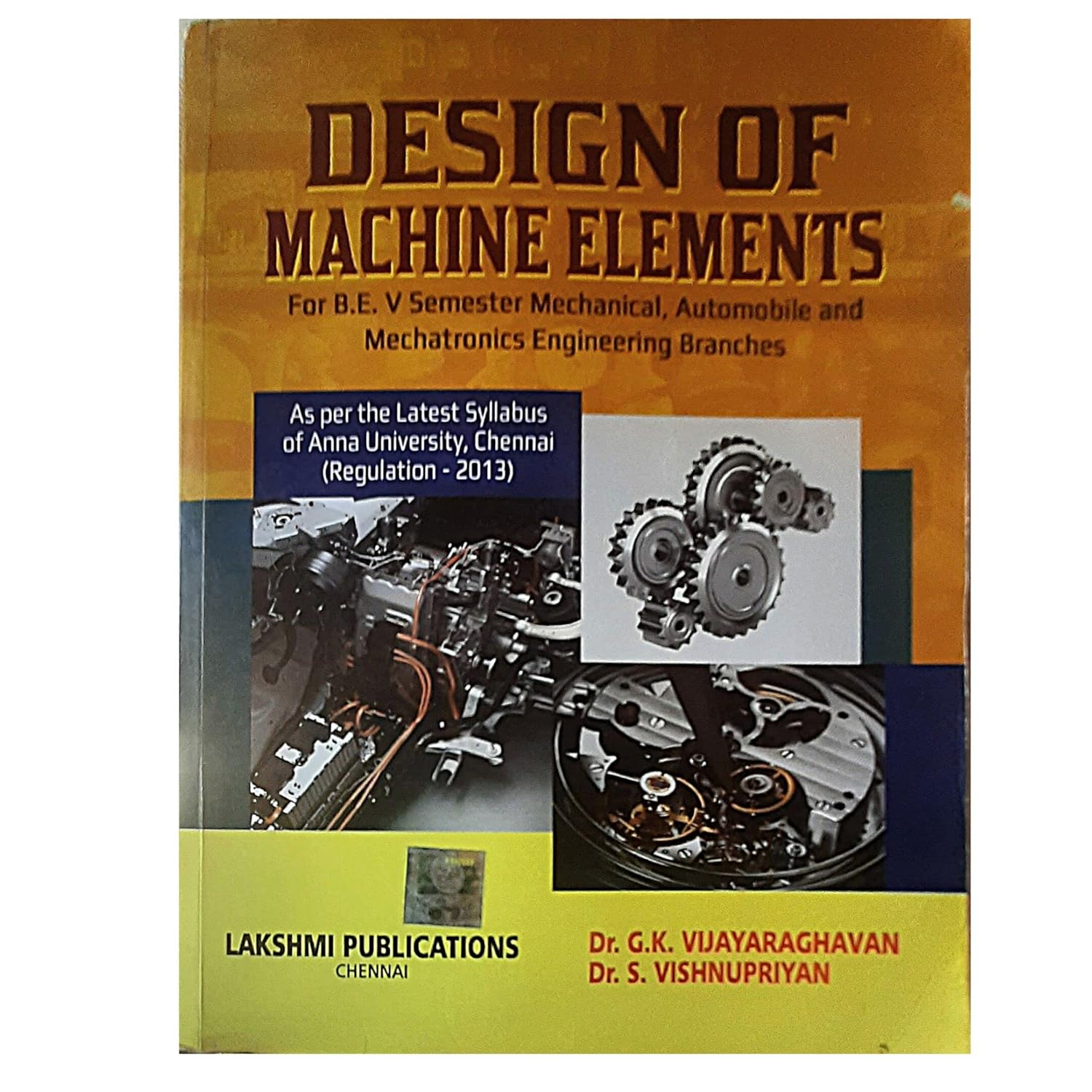 Design of machine Elements ( For BE 5th Semester Mechanical , Automobile and Mechatronics ...