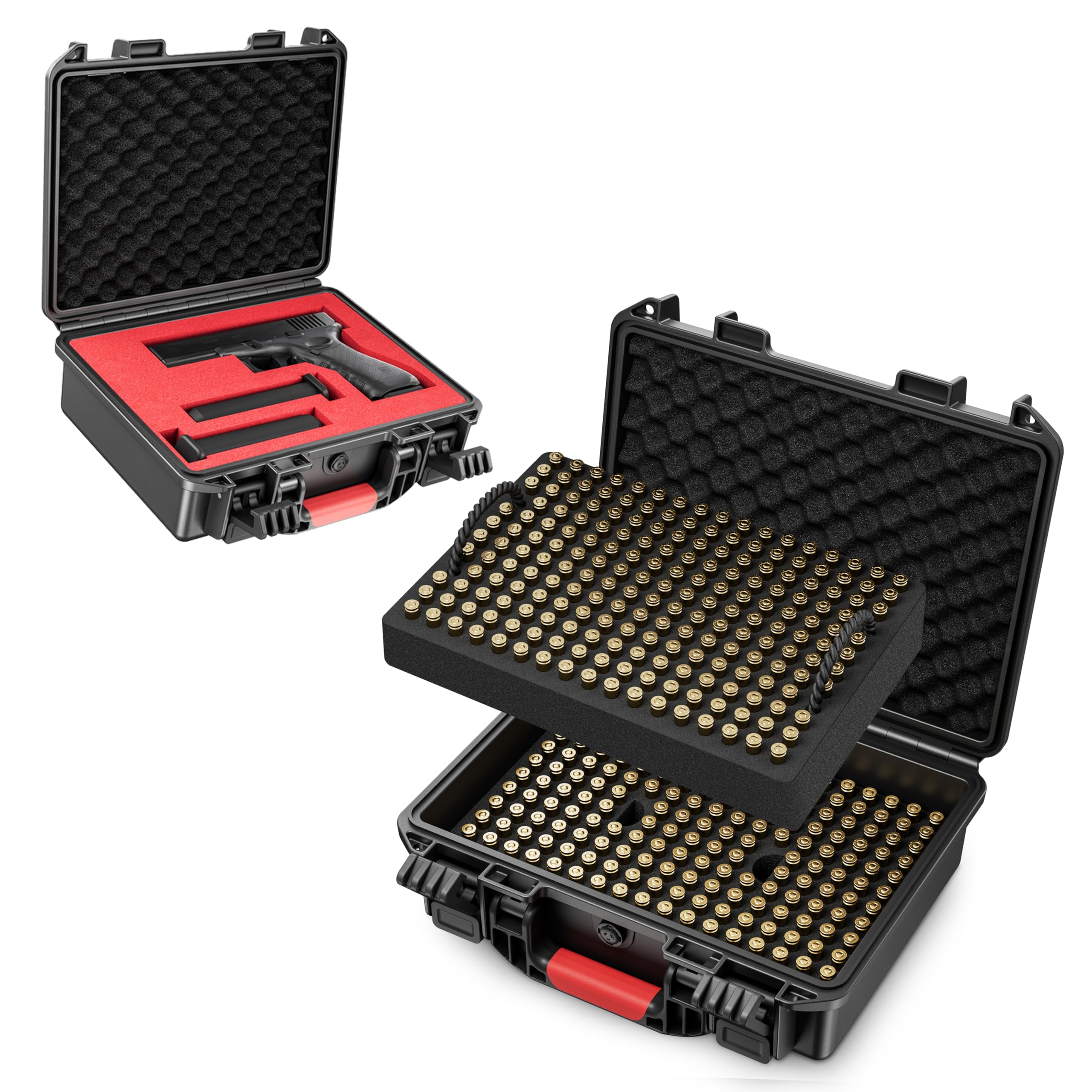 Amazon.com: Kinghardcase 350 Round Bullet Locking Storage Case and ...