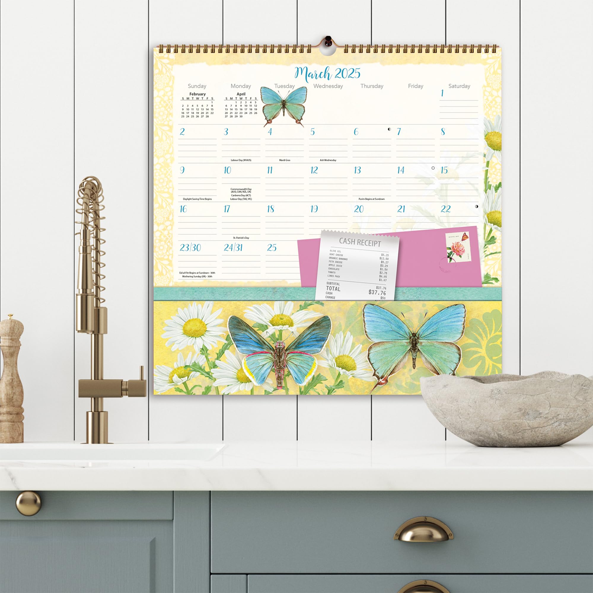 Pocket Organizer WSBL Abstract Expressions 2026 Note Nook Calendar - 24 ...