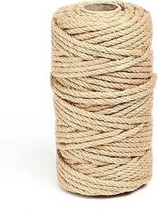 Amazon.com: JIUXQT 197Ft 6mm Jute Twine Natural Hemp Rope Heavy Duty ...