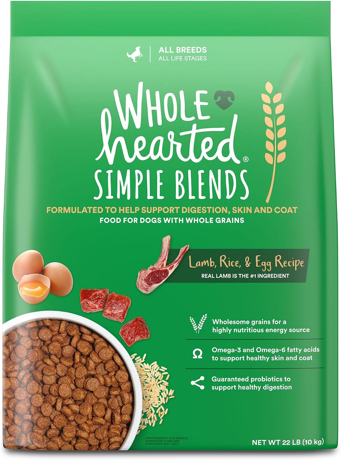 Amazon.com: WholeHearted Petco Brand Simple Blends Lamb, Rice & Egg ...