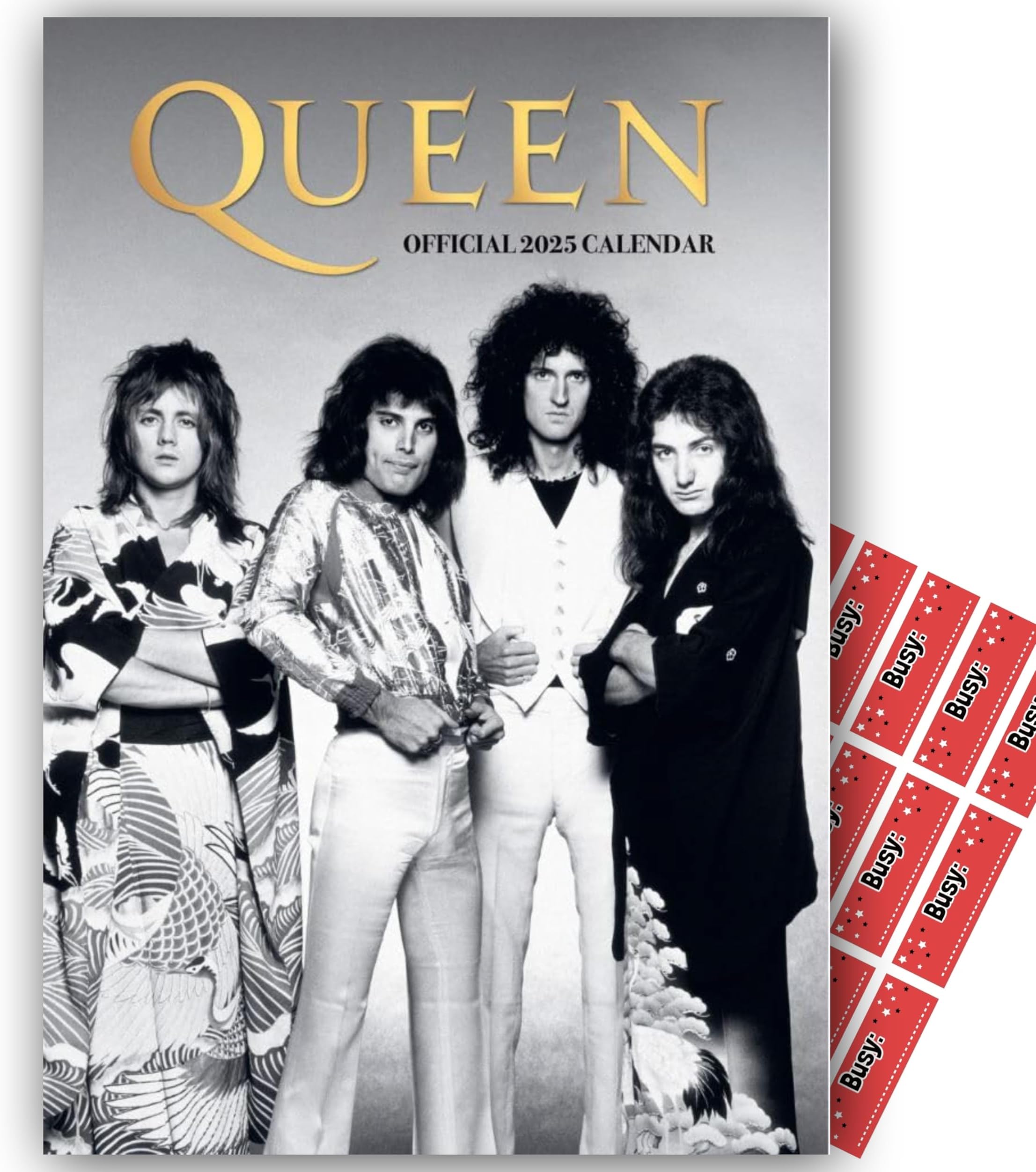 Queen Calendar 2025 A3 Wall Calendar Gift Present with Free Organising ...