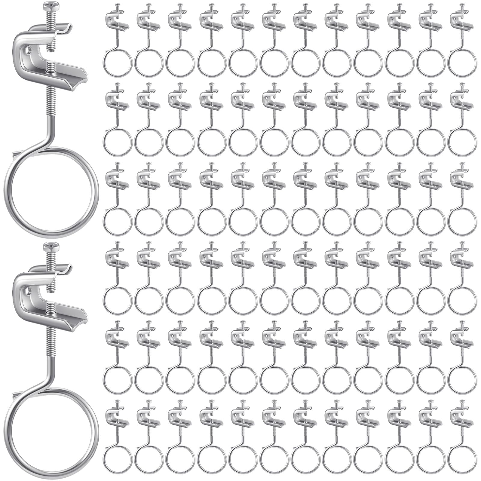 Snapklik.com : Hicarer 100 Set 1/4" X 20 Beam Clamp Steel Small C Clamps