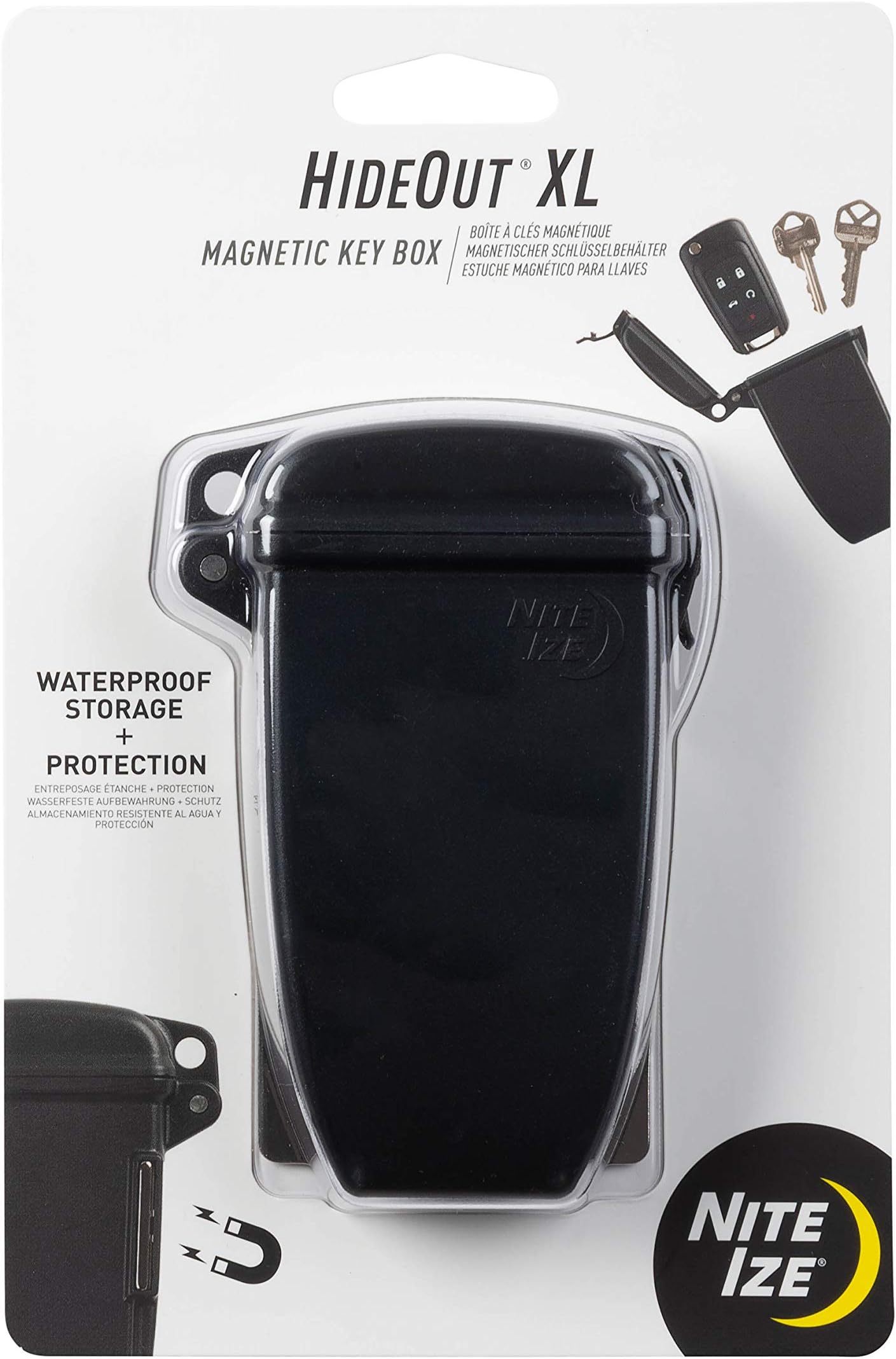 Amazon.com: Hide A Key Under Car Magnet Key Case Large Black : Office ...