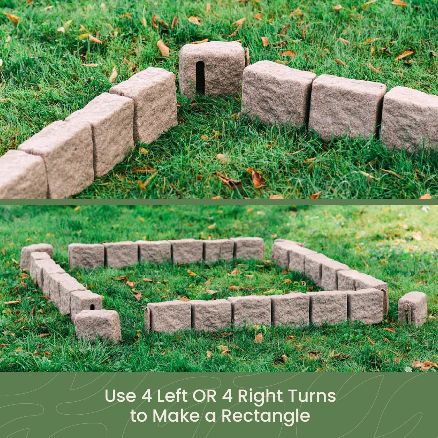 Beuta Greystone Right Turn Block – Landscape Edging for Lawn & Garden ...