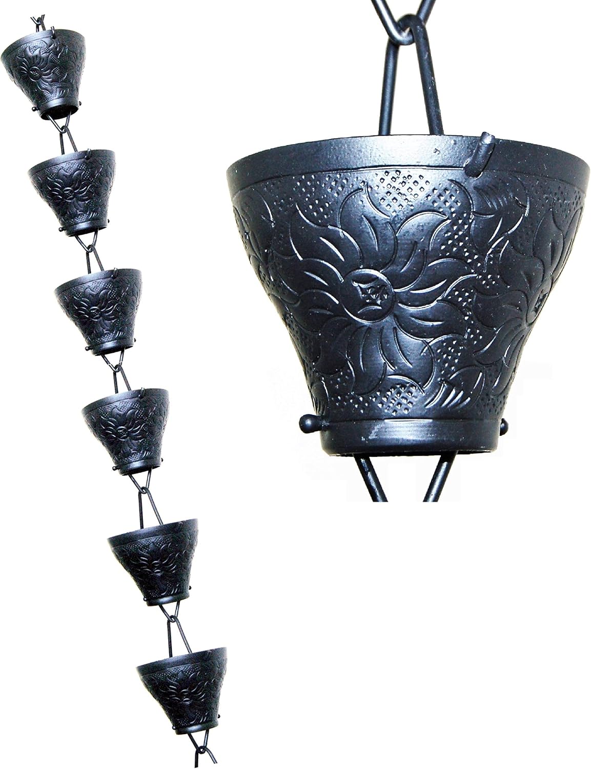 Amazon.com : U-nitt Rain Chains, Roof Gutter Downspout/Spout Channel ...