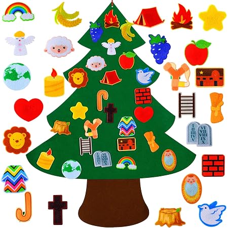Amazon.com: 26 Pieces Advent Jesse Tree Magnetic Advent Calendar Jesse ...