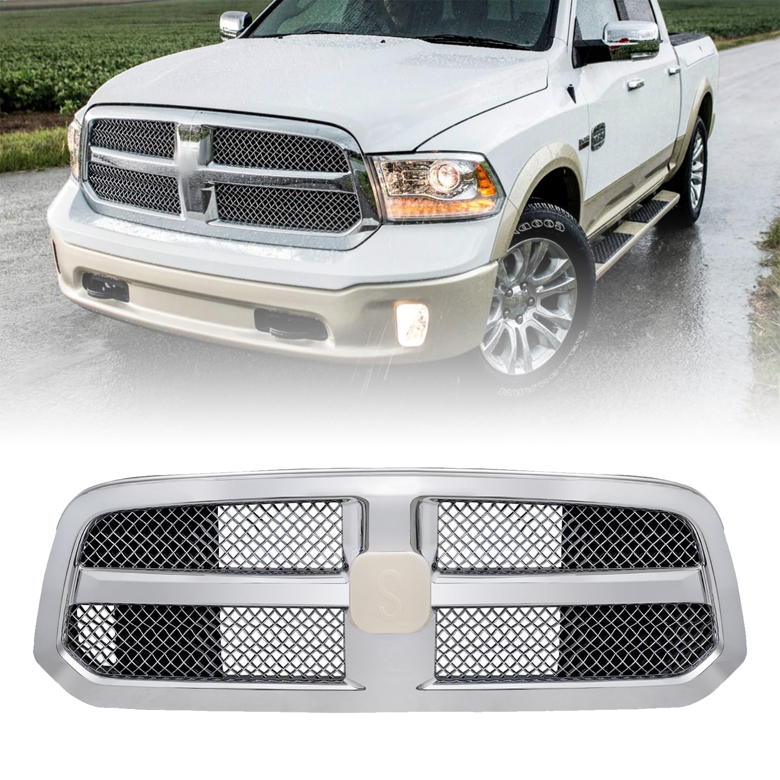 Dodge Ram Grill Honeycomb Honeycomb Mesh Grille For 2013 18 Dodge Ram