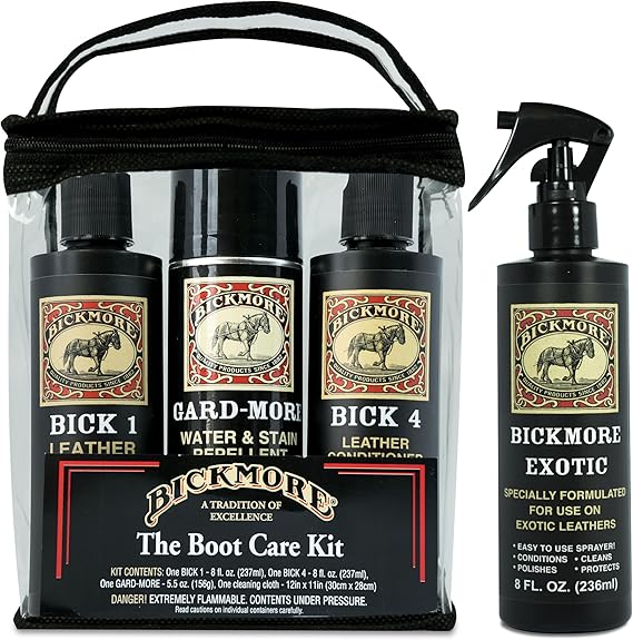 Amazon.com: Boot Care Kit - Bick 1, Bick 4, Gard-More, and Exotic ...