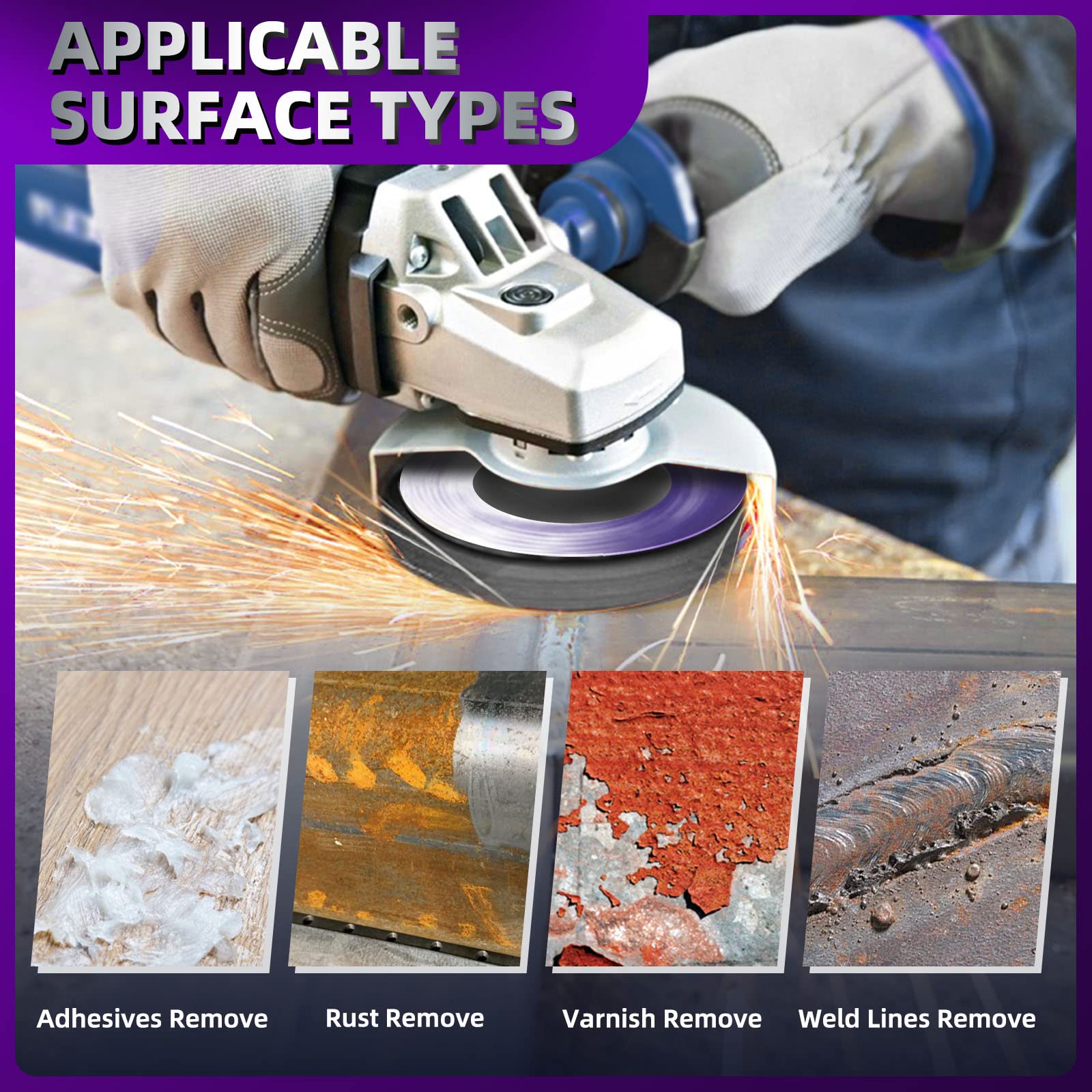 Snapklik.com : 10 Pack Strip Discs 4 Inch Quick Stripping Wheel Paint ...