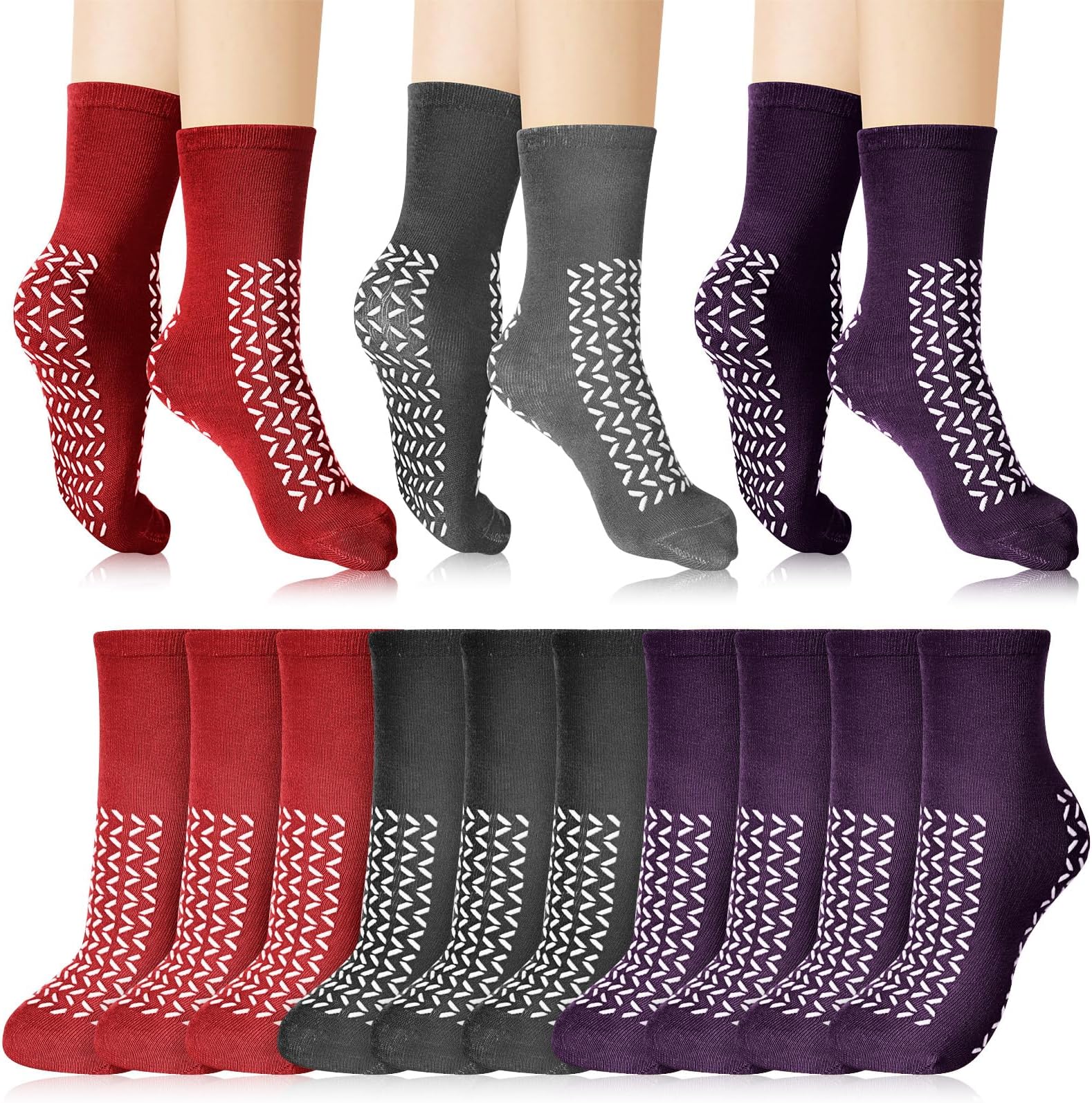 Amazon.com: Posey Socks Non Skid Regular Yellow - 1 Pair - Model 6239y ...