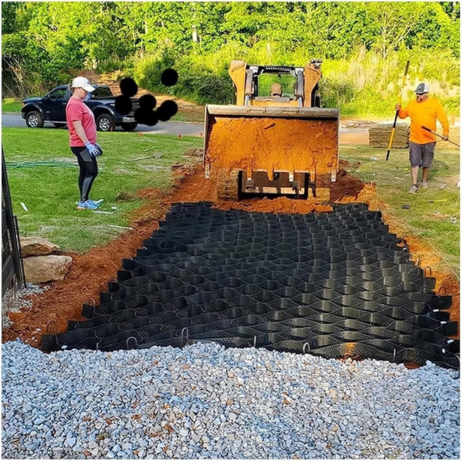 Honeycomb Gravel Grid - Plastic Ground Stabilizer for Pathways and ...