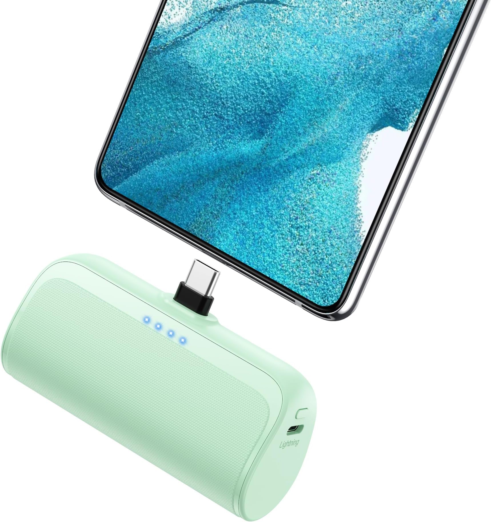 Amazon.com: Mini Portable Charger 5200mAh,PD Fast Charging USB C Power ...